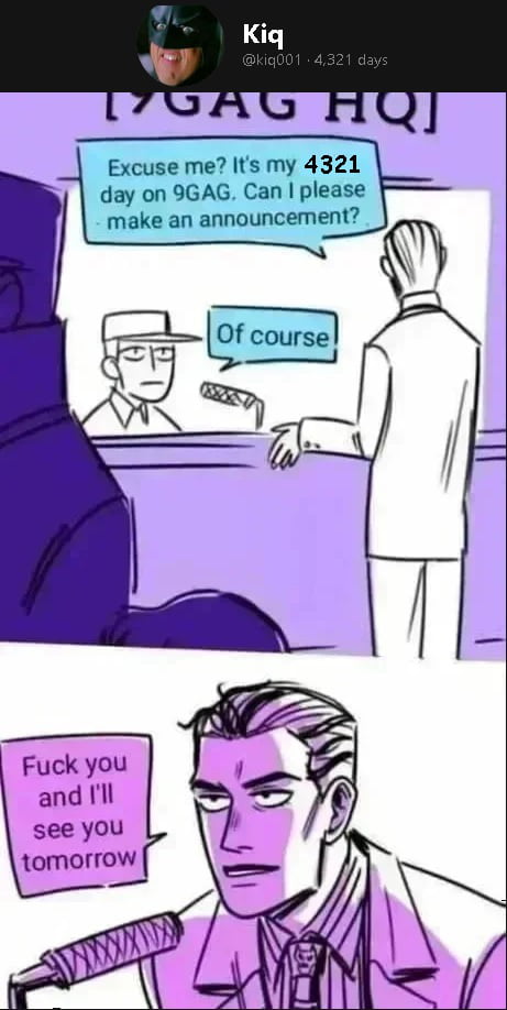 11.8y "F*ck you and ill see you tomorrow" - 9GAG