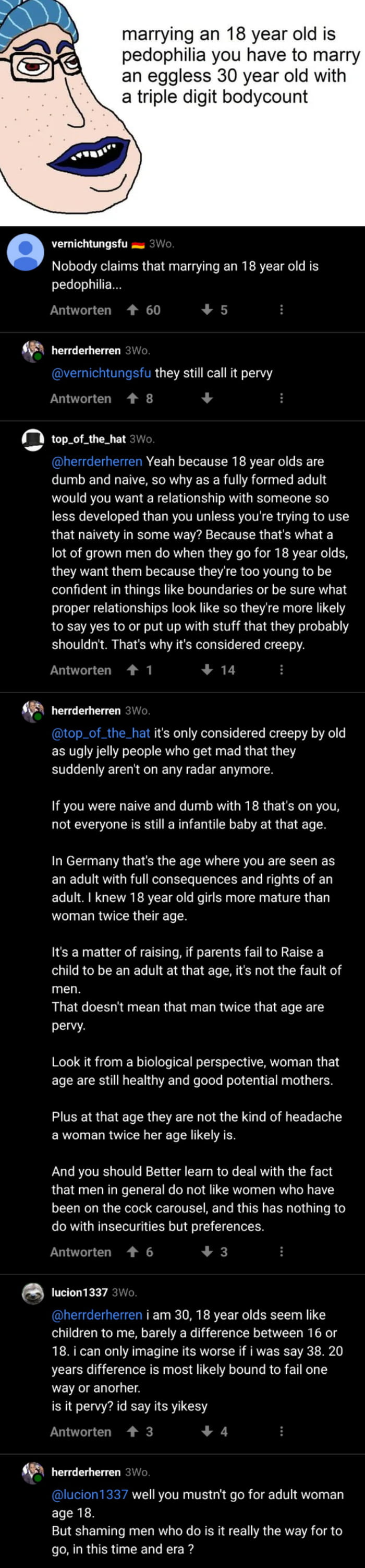 They just don't want men to be happy.... I swear this place here is ...