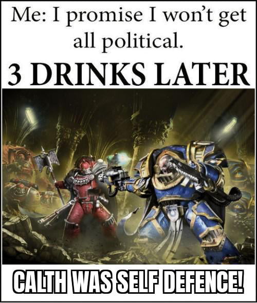 "Get f**ked Guilliman" Lorgar probably - 9GAG