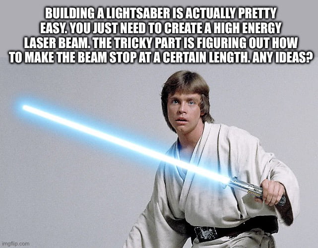 Star wars lightsaber meme - 9GAG