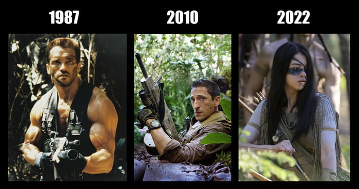 The "evolution" of predator movies. - 9GAG