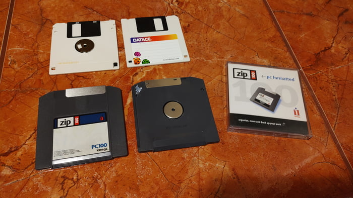 Just got some old 100MB ZIP floppys and a ZIP drive. Normal 1.44MB ...