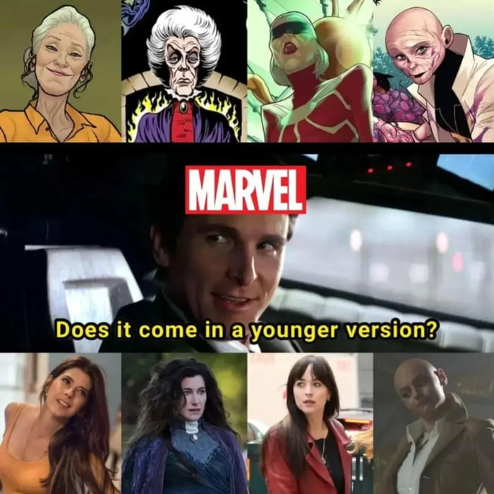 De-aging/aging technology on action - 9GAG