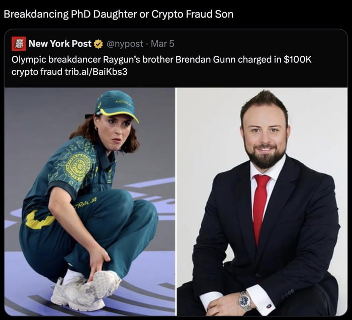 Sophie’s choice yourself: would you rather be worlds worst dancer or a crypto bro snake oils man ...