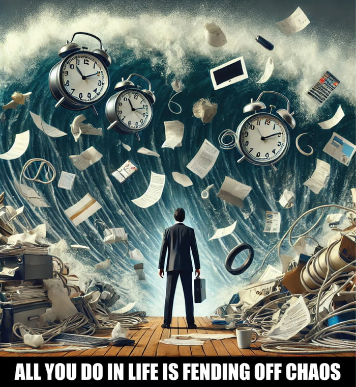 Life is so exhausting. All we do is fight entropy. - 9GAG