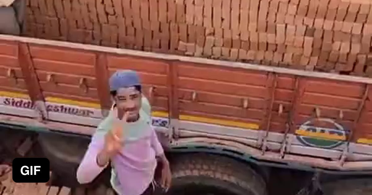 This guy is a human brick-magnet machine. - 9GAG