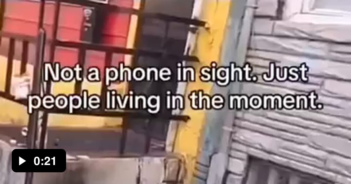 You only get one life.... Put down that phone and live it. - 9GAG