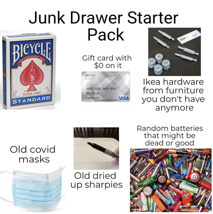 Junk Drawer starterpack - 9GAG
