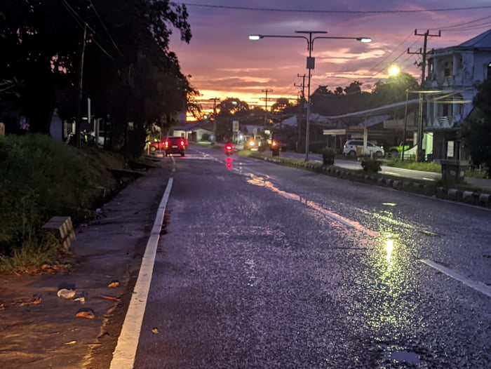 Just beautiful sunset after work - 9GAG