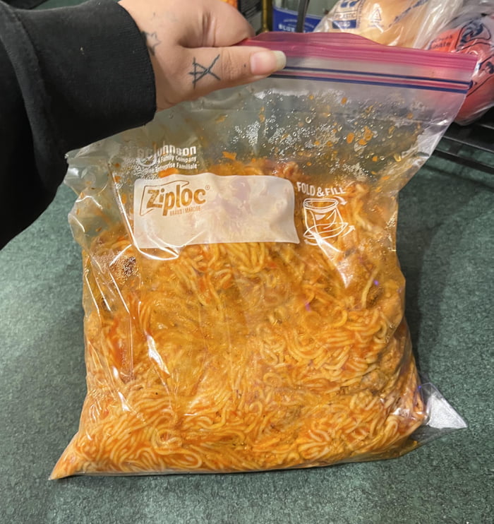 Bag o’ spaghetti (and meatballs) - 9GAG