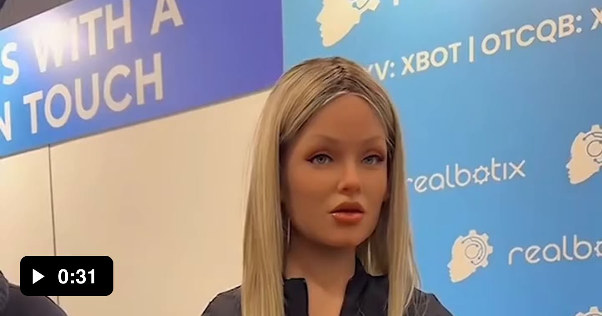 The Realbotix company has developed a humanoid robot that is able to ...