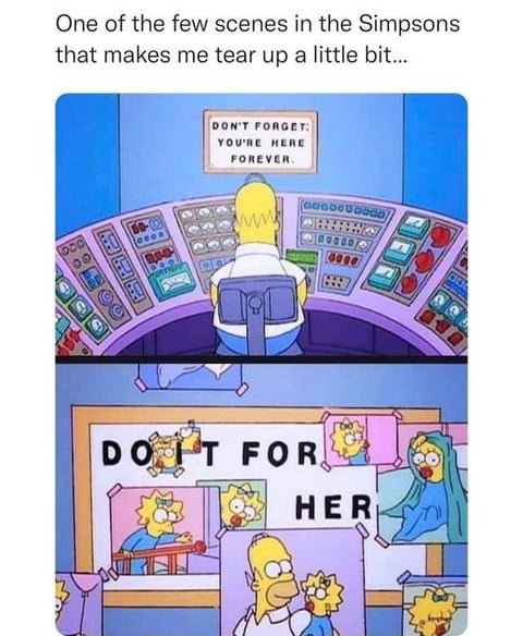 A truly heartwarming moment from The Simpsons. - 9GAG