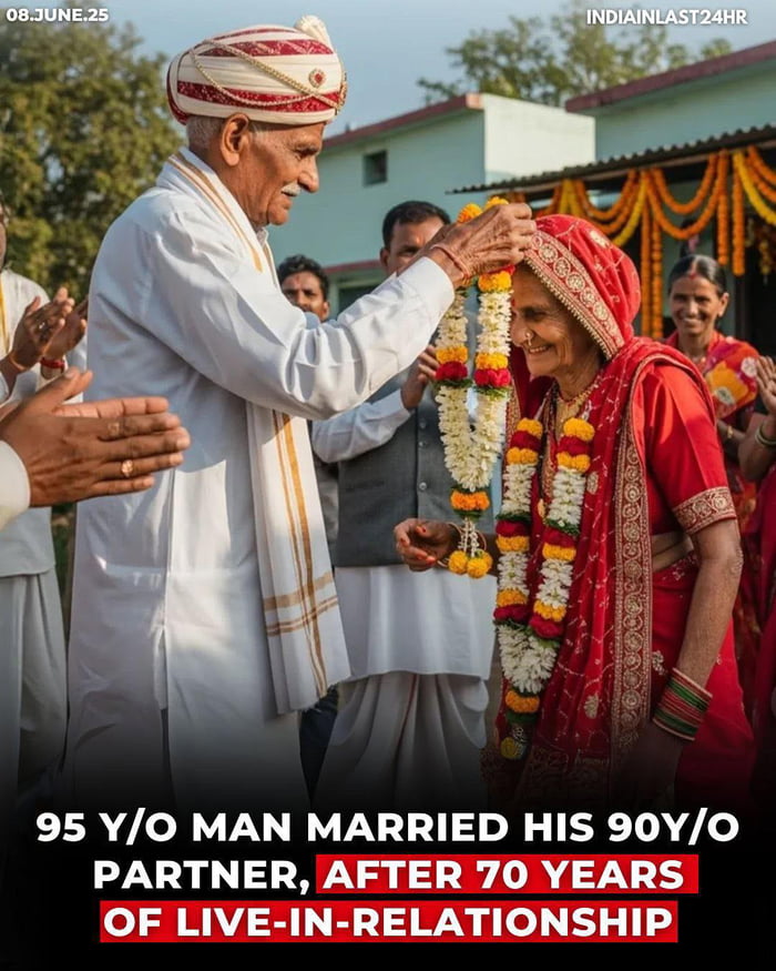 Commitment knows no age or timeline. A beautiful moment after 70 years ...