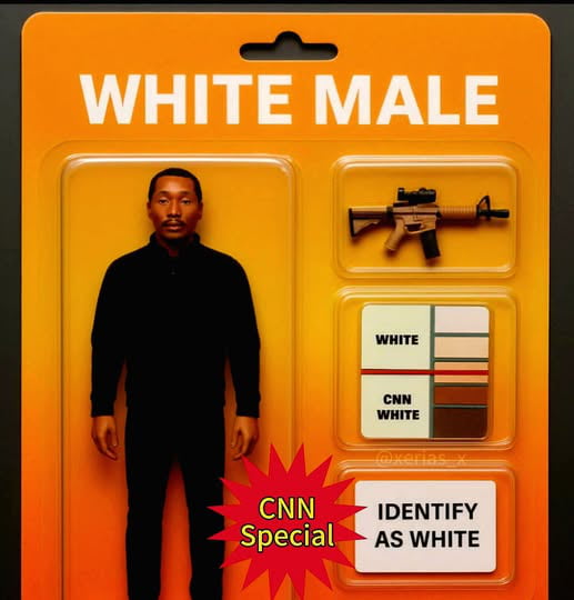 CNN new action figure of "possibly white shooter" - 9GAG