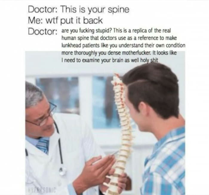 What a spineless man - 9GAG