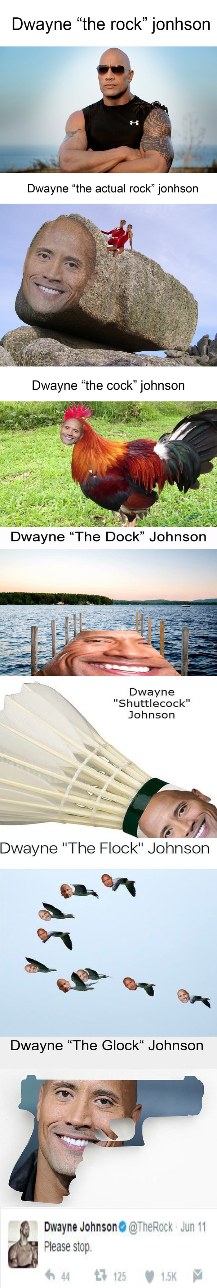 Dwayne Johnson be lookin like Joe Swanson - 9GAG