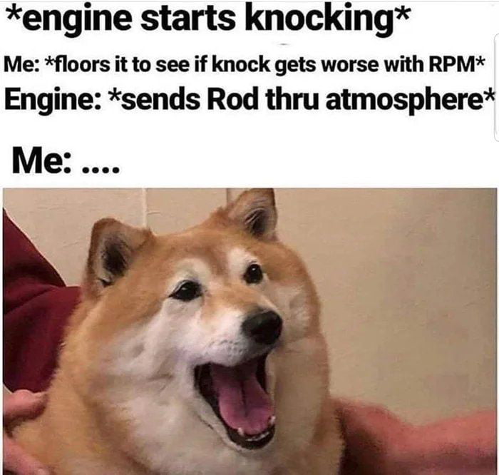 Human equivalent of check engine light: oh f**k f**k f**k f**k - 9GAG