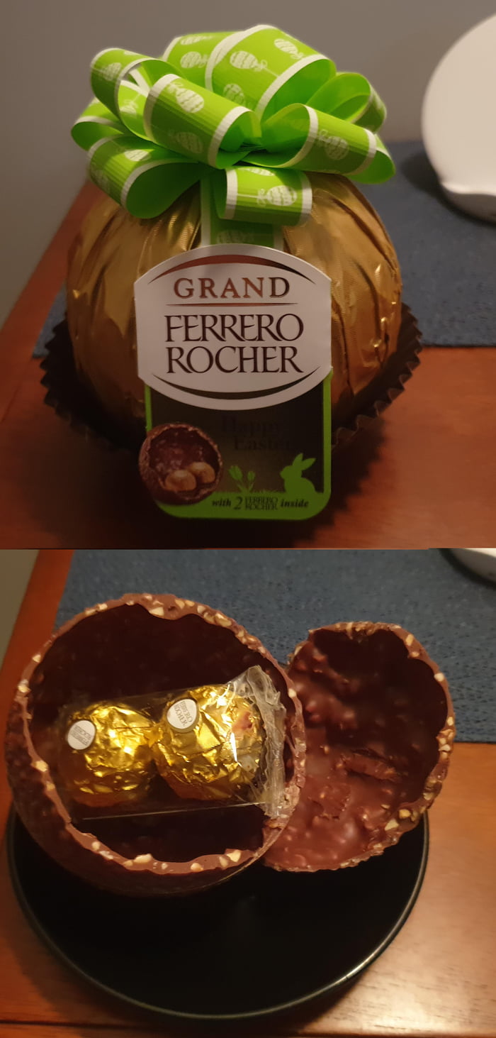 "Wow, a giant Ferrero Rocher! That's amazing!" Nope, it's just a shell ...