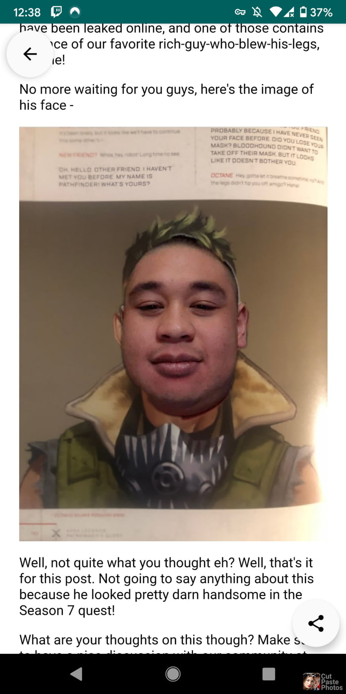 Octane's face revealed - 9GAG