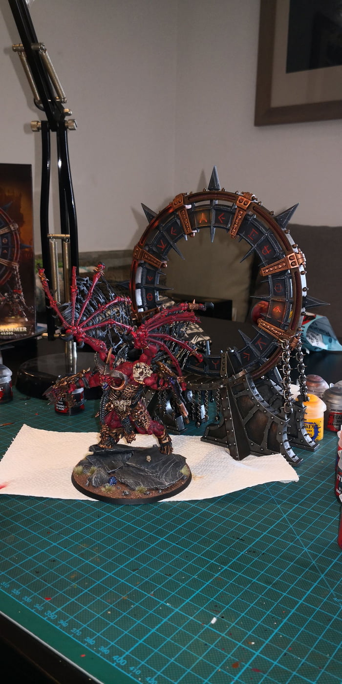 That thing is huge. Chaos Gate - noctilith crown wip.. Even compared to ...