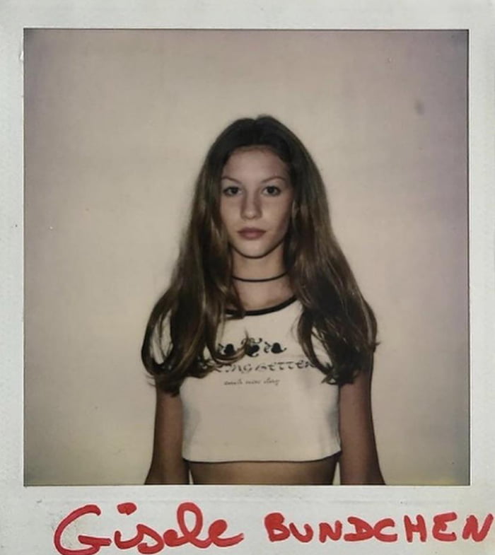 Gisele Bündchen model casting Polaroid 1994 - 9GAG