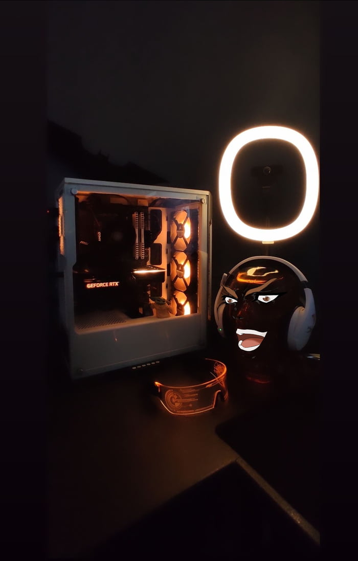 My first self built pc and setup. - 9GAG