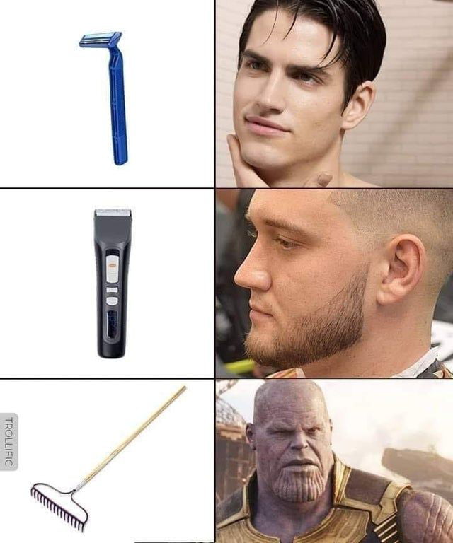 How thanos shave - 9GAG