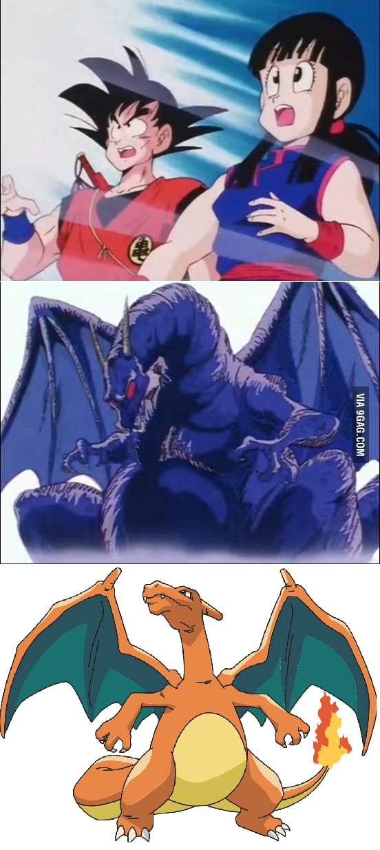Have you ever noticed there is charizard in dragon ball episodes 152 - 9GAG
