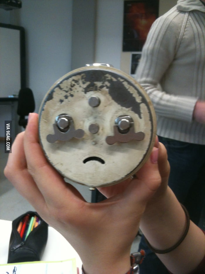 Our school got this alarm clock from Chernobyl. - 9GAG