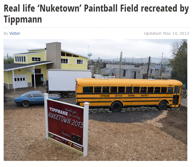 Real life nuketown, who else wants to play paintball there? - 9GAG