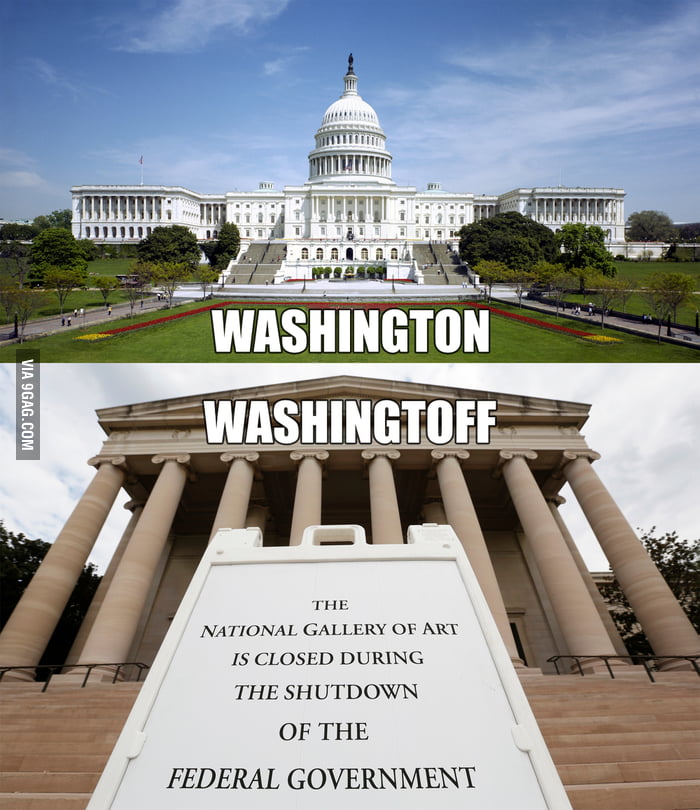 What came to my mind due the US shutdown - 9GAG