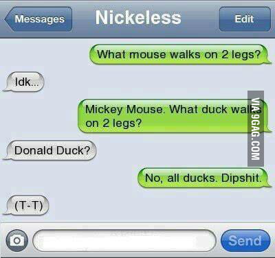 Asking questions to a moron - 9GAG