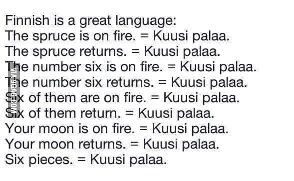 Why Finnish is so hard - 9GAG