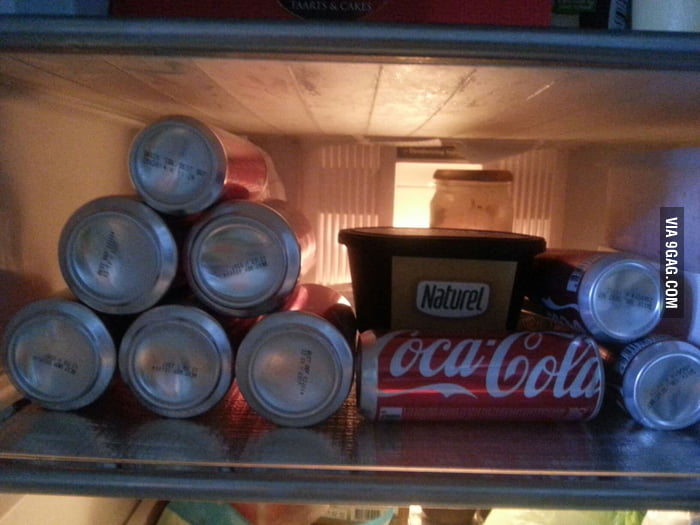 How to stack up coke cans - 9GAG