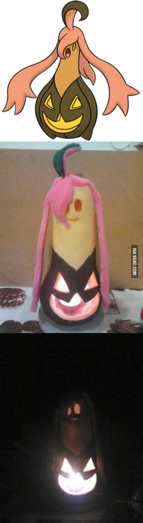 I didn't make a pokemon pumpkin, I made a butternut squash. - 9GAG