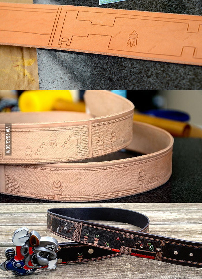 DIY Super Mario Leather Belt - 9GAG