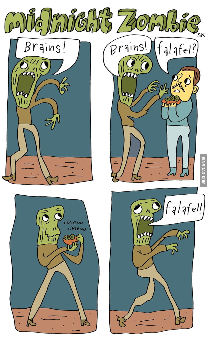 Even Zombie like Falafel - 9GAG