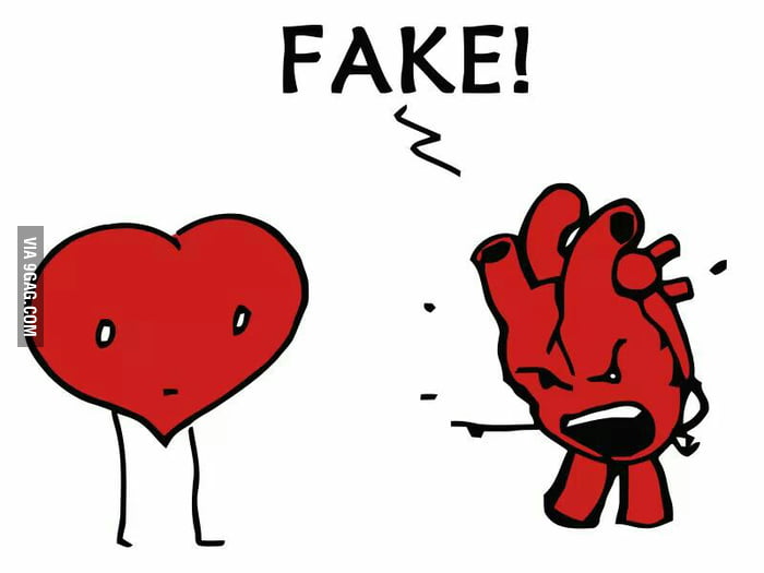 Figurative heart VS Literal heart. - 9GAG