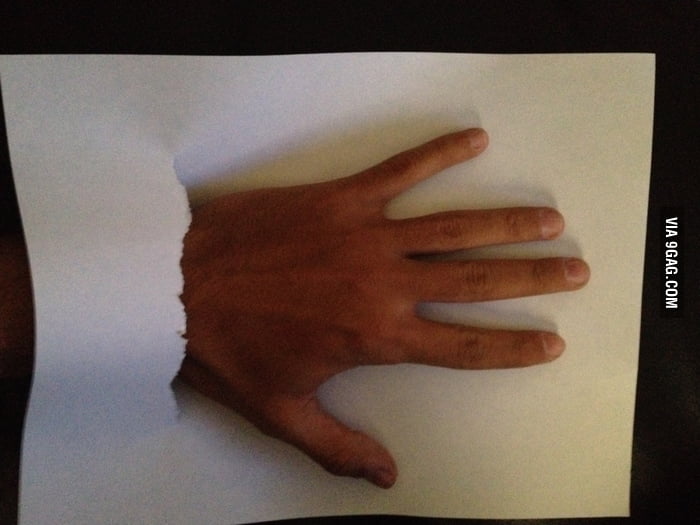 My hyper realistic hand! - 9GAG