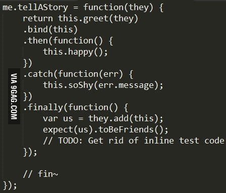 A JavaScript geek story... - 9GAG