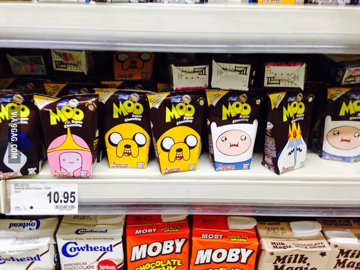 OMG!!!! ADVENTURE TIME CHOCOLATE MILK!!!!!!!!!!!!!!!!! - 9GAG