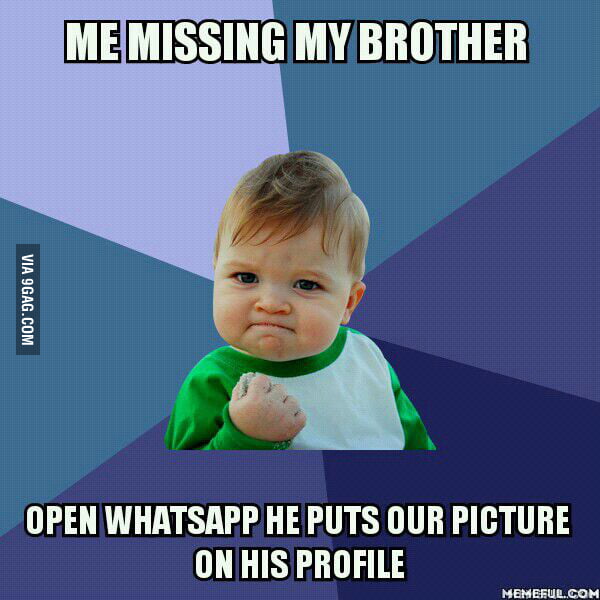 Missing brother - 9GAG