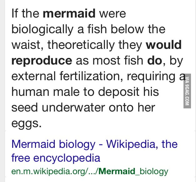 To all the people asking how mermaids reproduce - 9GAG
