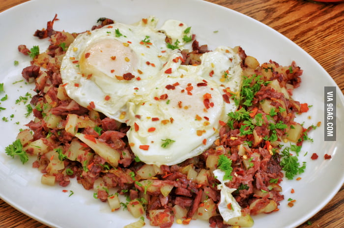 Mmm... corned beef hash - 9GAG