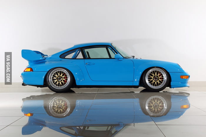 1996 porsche 911 993 GT2 in baby blue, my dream car - 9GAG