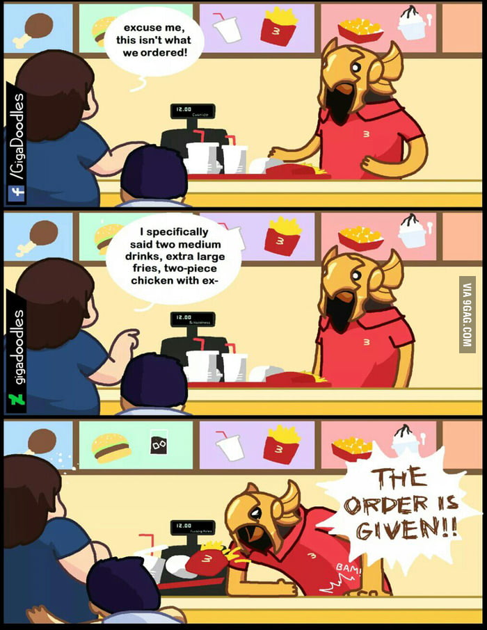 Imagine Azir working at KFC XD (Credit: GIGA) - 9GAG