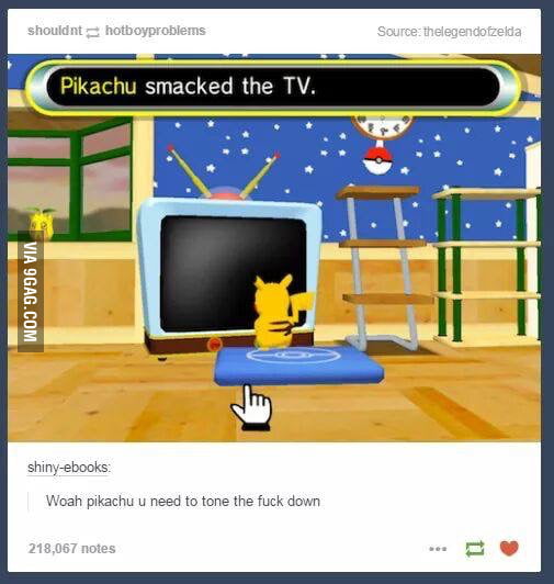 What pissed off pikachu so much? - 9GAG