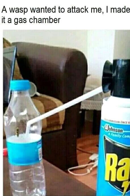 Gas chamber for bugs - 9GAG