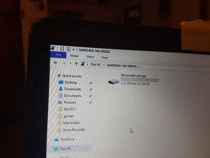 My computer says I've only used two petabytes of the three exabytes I ...