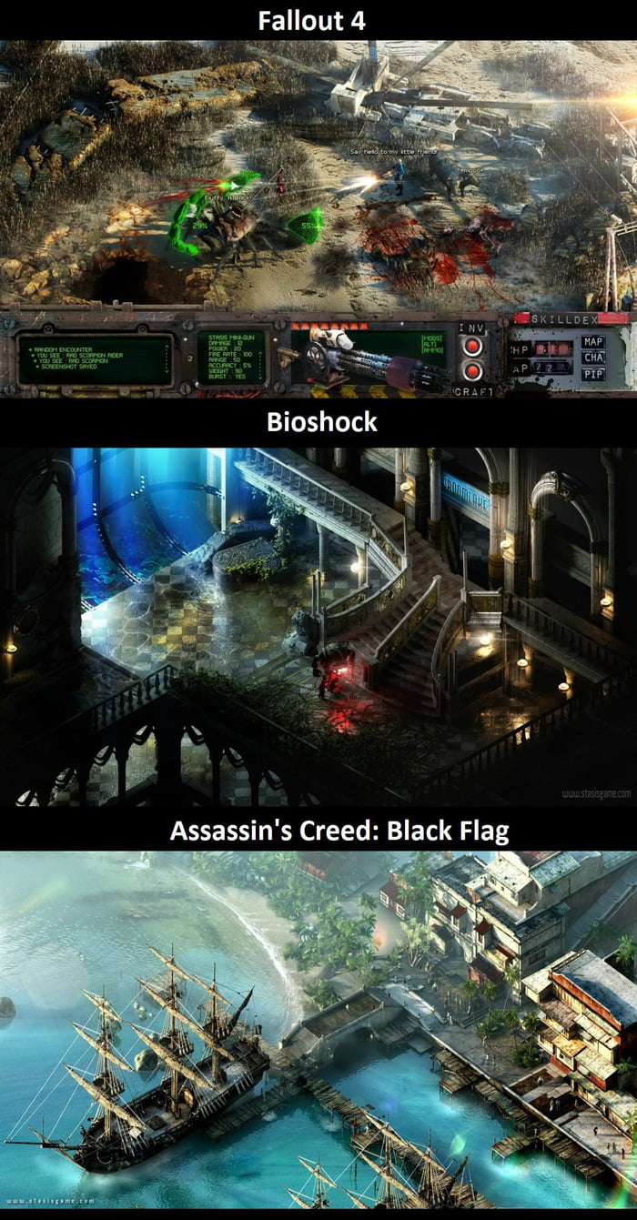 Modern games as Interplay-inspired isometric RPGs - 9GAG